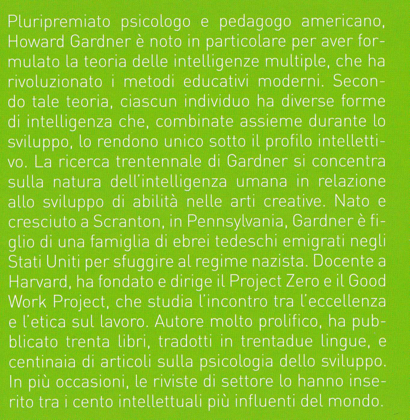 Howard Gardner, La teoria delle intelligenze multiple, a cura di ...