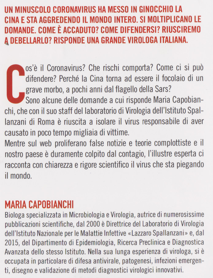 CAPOBIANCHI Maria, CoronaVirus. Cos’è, come ci attacca, come difenderci ...